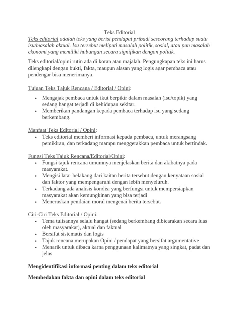 Teks Editorial 1 Pdf