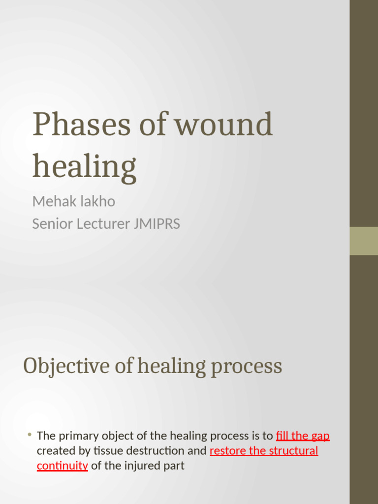 Lectures On Open, Acute and Chronic Wound Healing. | PDF | Wound ...