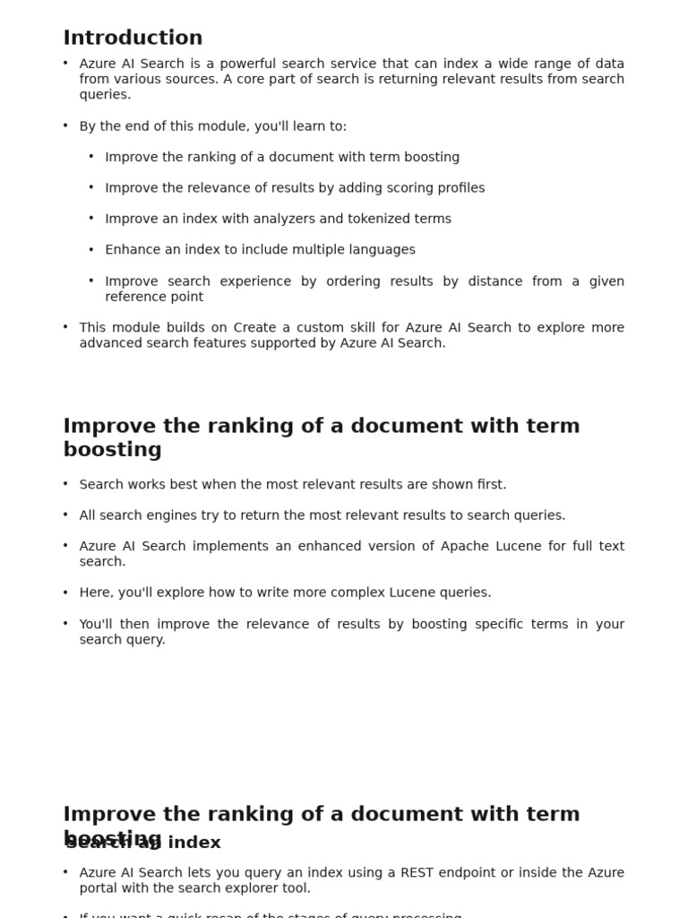 05 Implement advanced search features in Azure AI Search | PDF