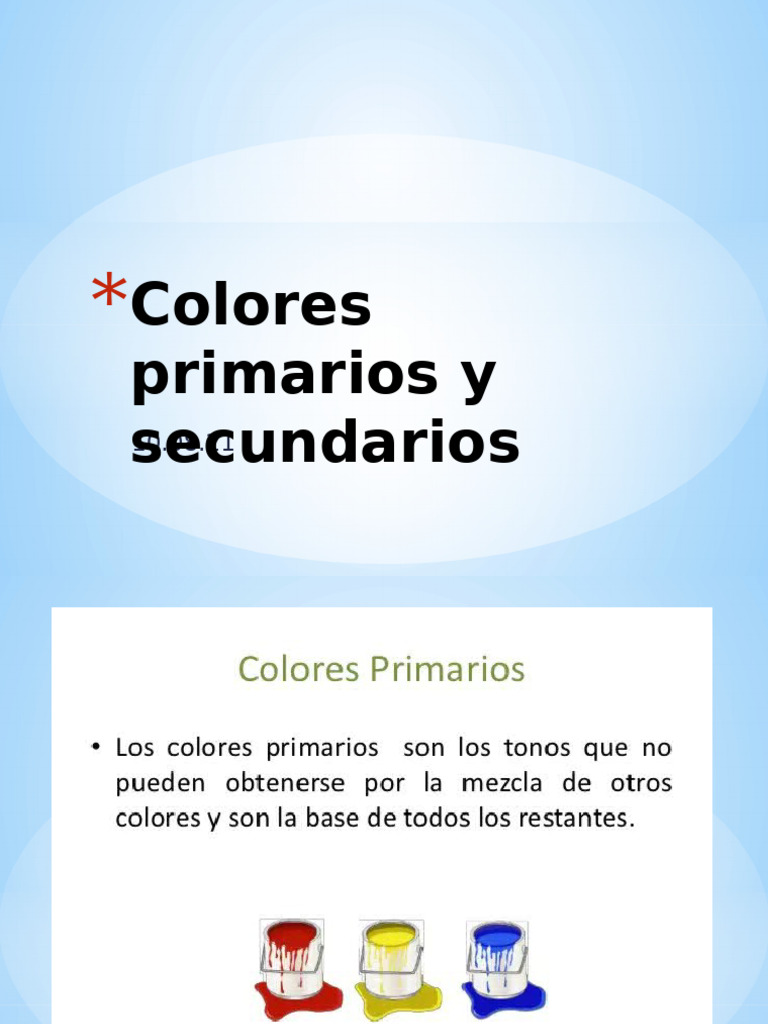 Colores Primarios y Secundarios JHG | PDF