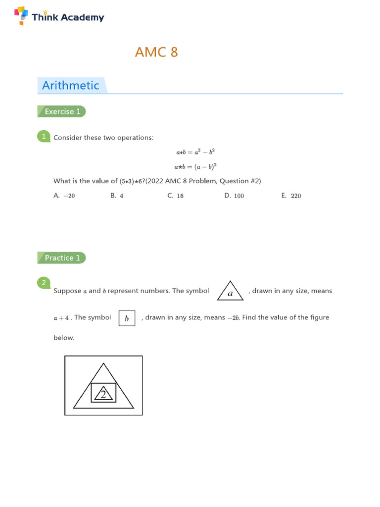 AMC - 8 100 Questions That Most People Got Wrong - Compressed | PDF