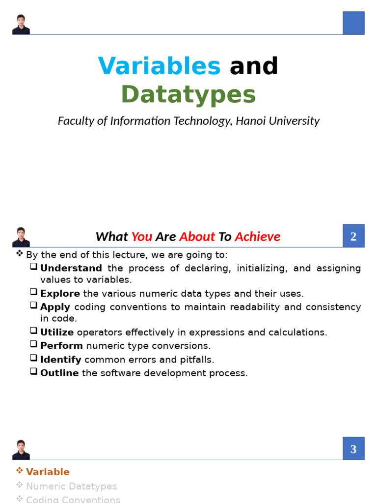 Day 02 - Variables and Datatypes - Org | PDF