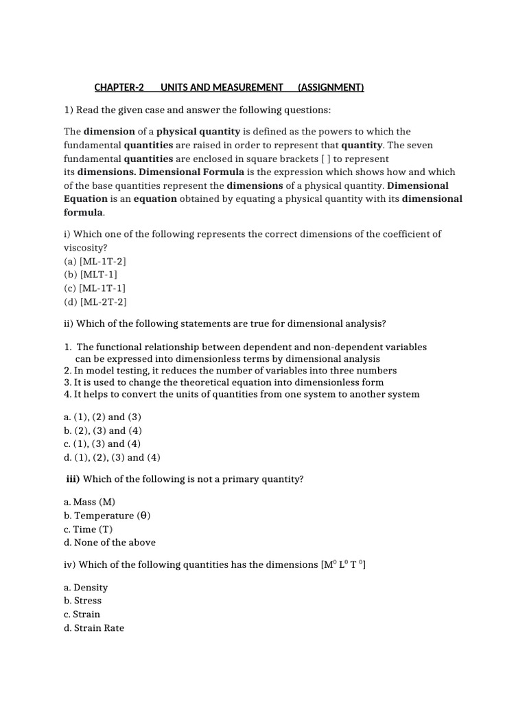 Units Assignment (1) | PDF