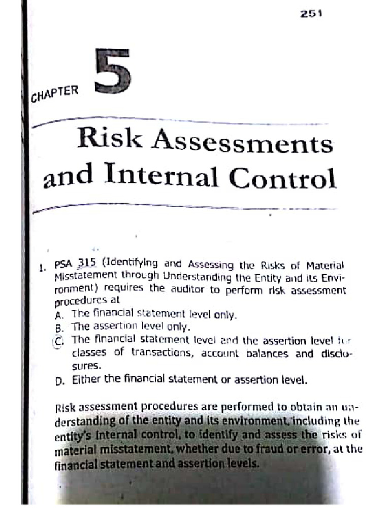 Chapter 05 Internal Control | PDF