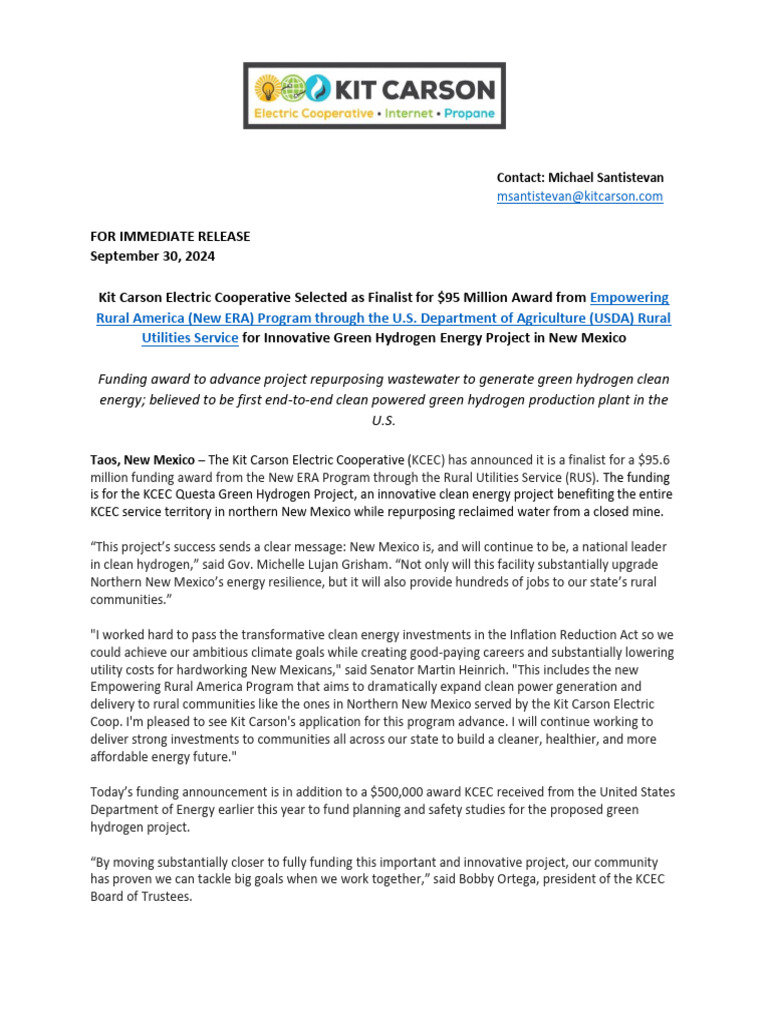 KCEC Era Award Finalist | PDF | Renewable Energy | Sustainable Energy