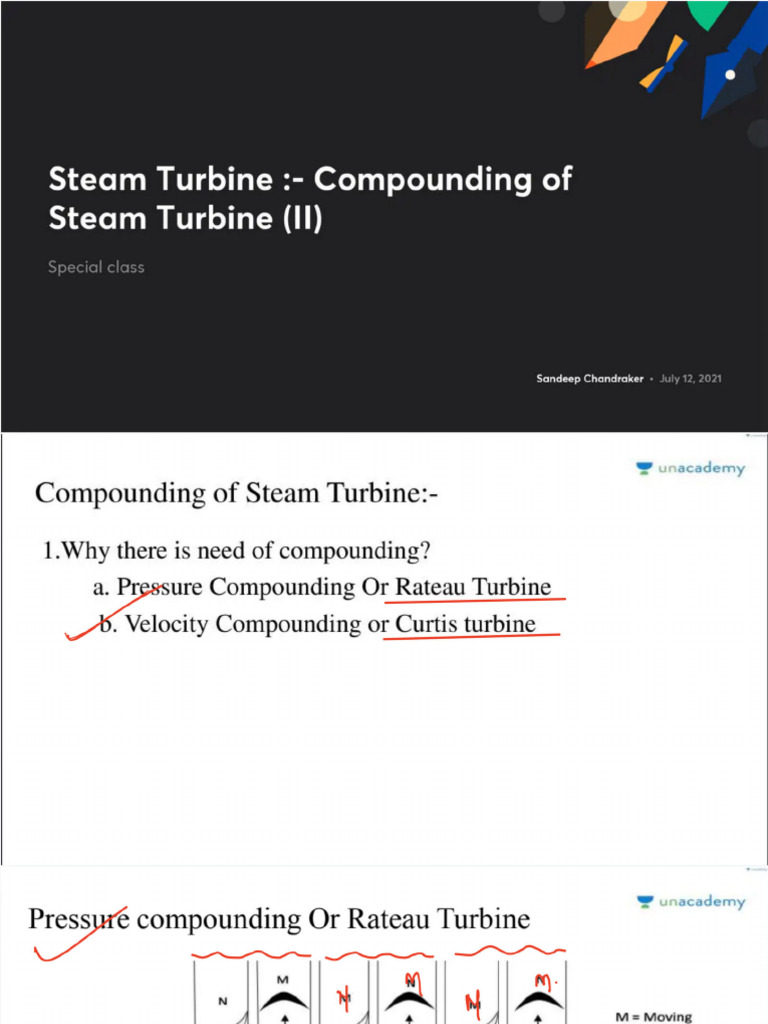 Steam Turbine Compounding of Steam Turbine II With Anno | PDF