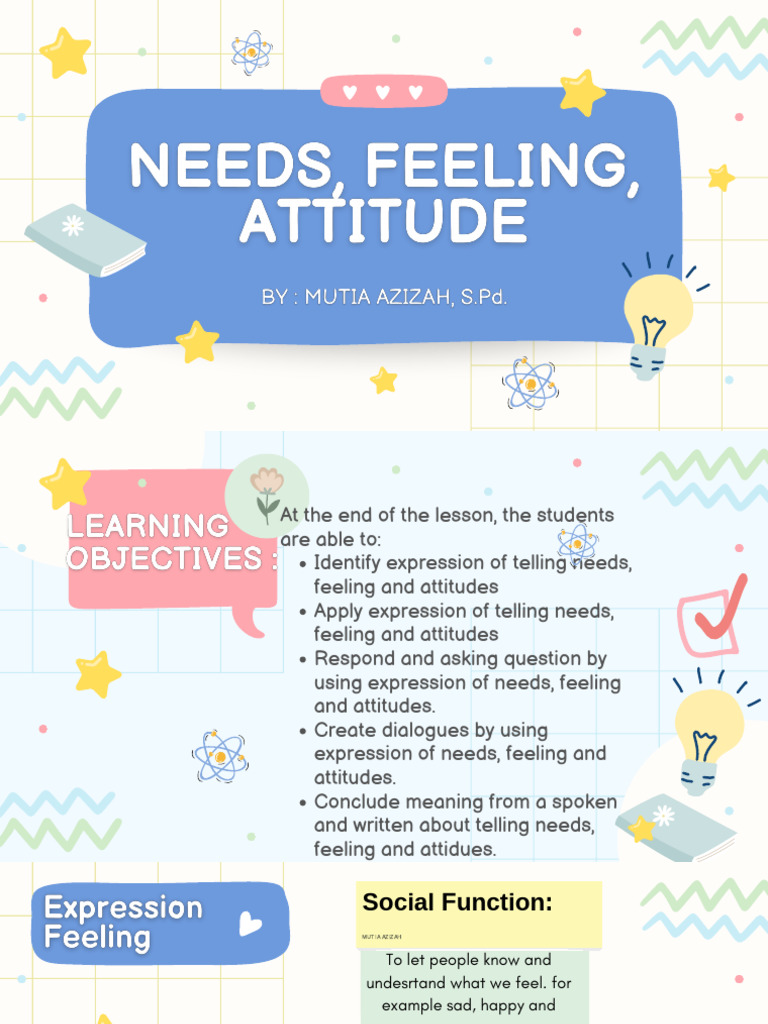 Needs, Feeling, and Attitudes | PDF