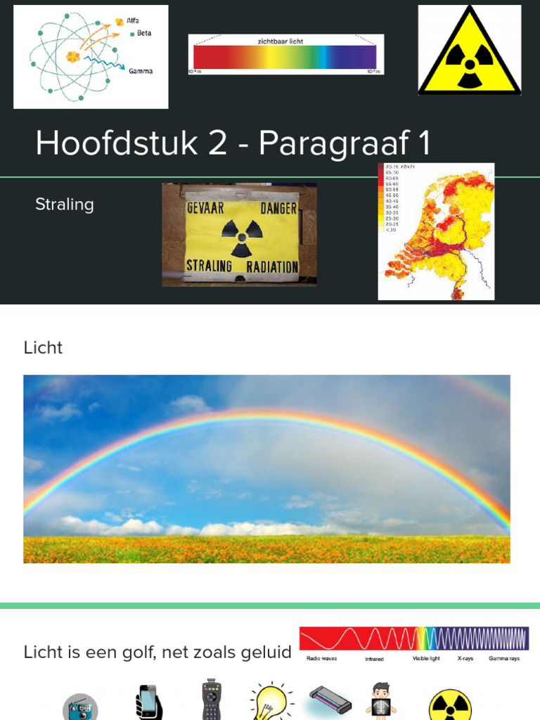 Hoofdstuk 2 - Paragraaf 1: Straling | PDF