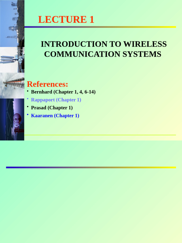 Lecture1 Mobile Radio Introduction SCC 2021 | PDF