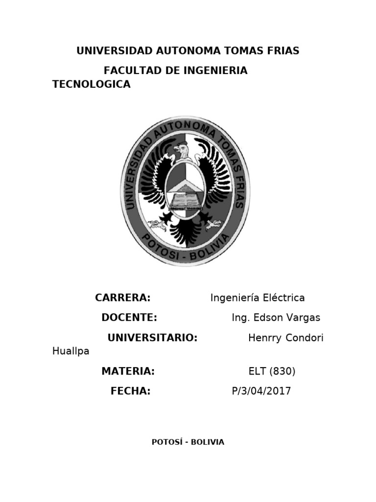 UNIVERSIDAD AUTONOMA TOMAS FRIAS | PDF