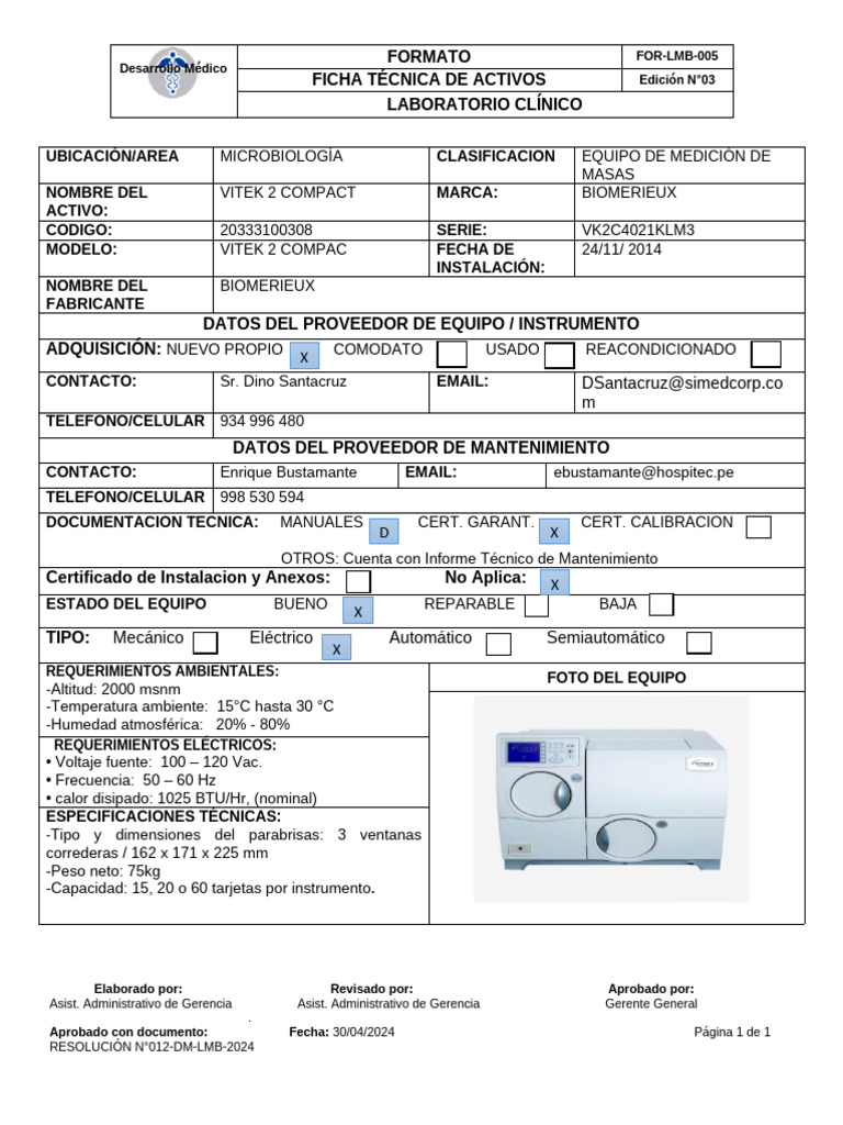 Vitek 2 Compact | PDF