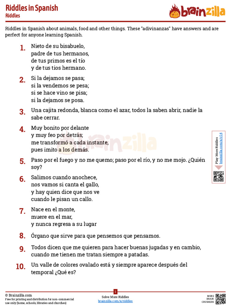 riddles-in-spanish | PDF