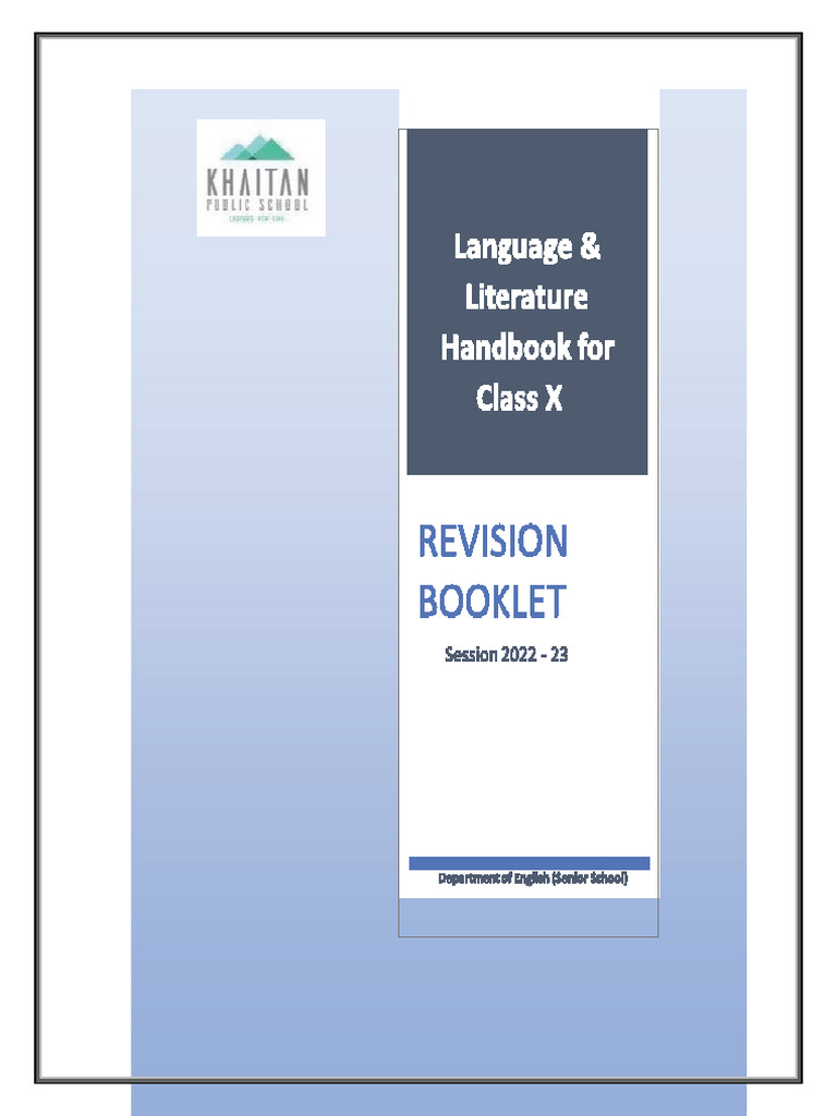 Booklet For Revision | PDF