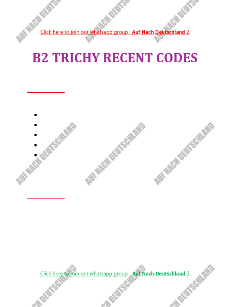 B2 Trichy Recent Codes - And-1 | PDF