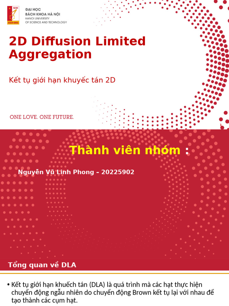 2D Diffusion Limited Aggregation: Kết tụ giới hạn khuyếc tán 2D | PDF
