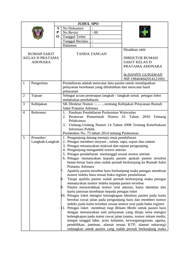 FORM SPO (Fix) | PDF