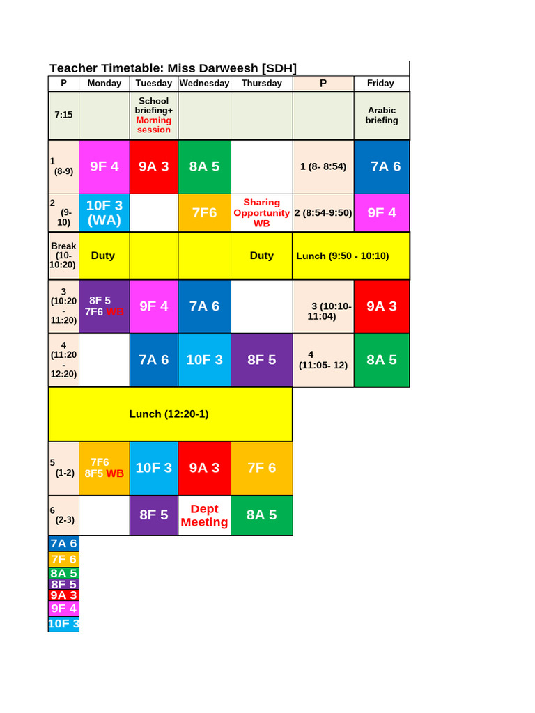 Timetable 24 25 | PDF
