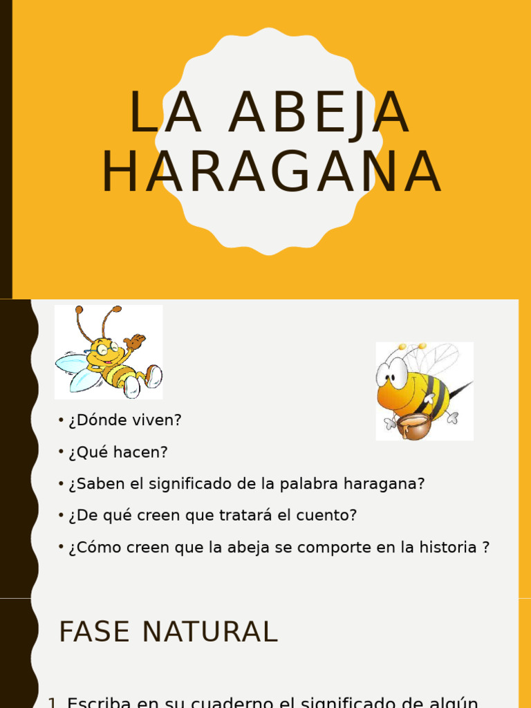 Práctica La Abeja Haragana | PDF