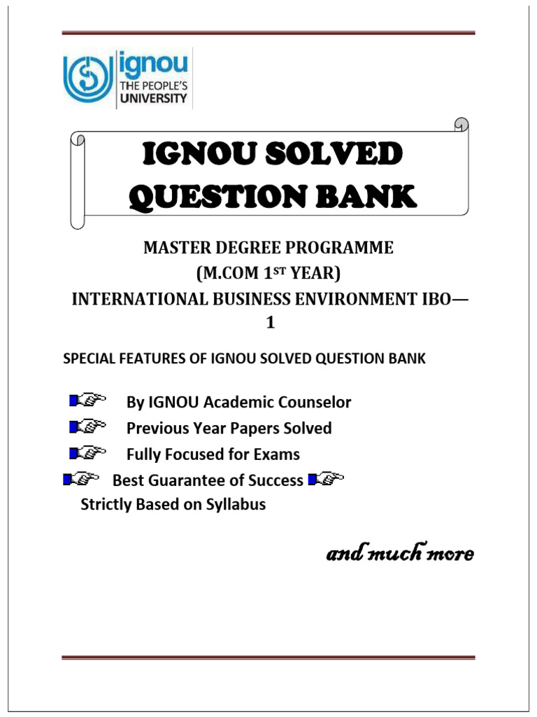 IBO-01 Guess Paper | PDF