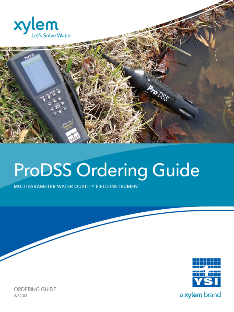 W82 YSI ProDSS Ordering Guide | PDF