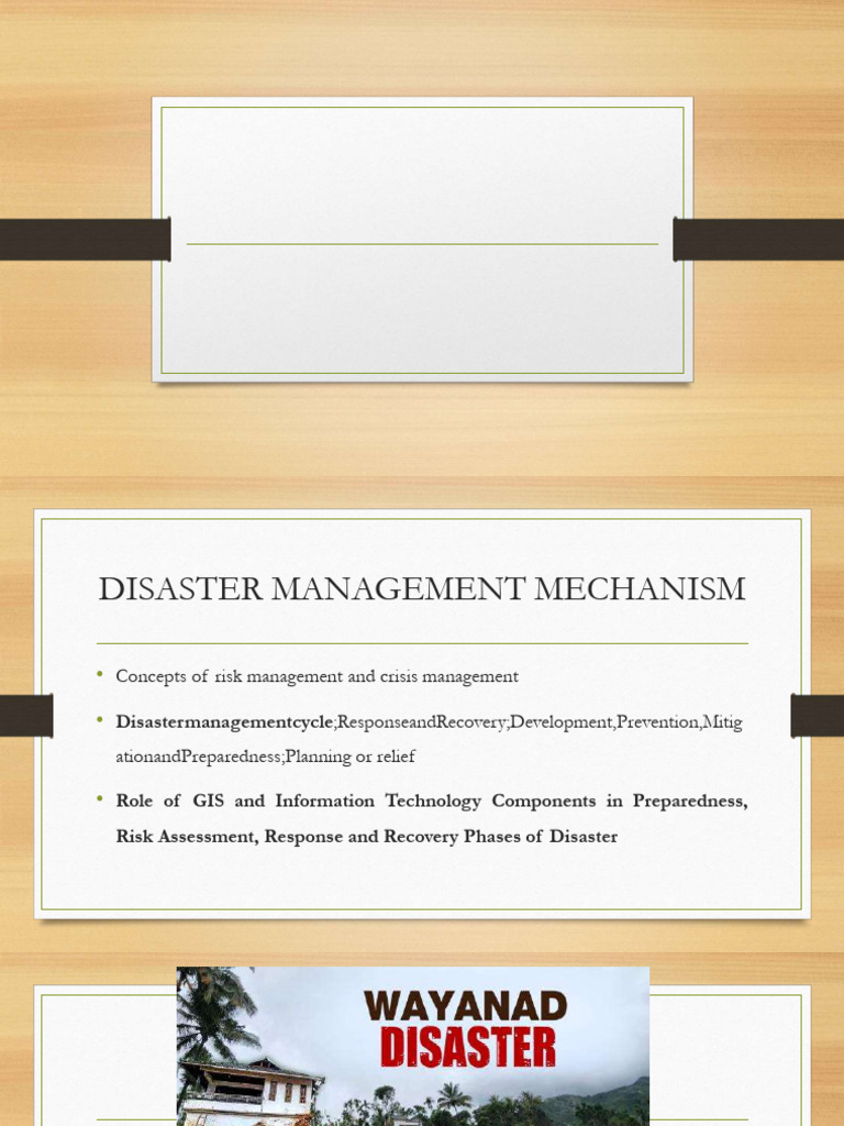 Unit - 3 | PDF | Emergency Management | Geographic Information System