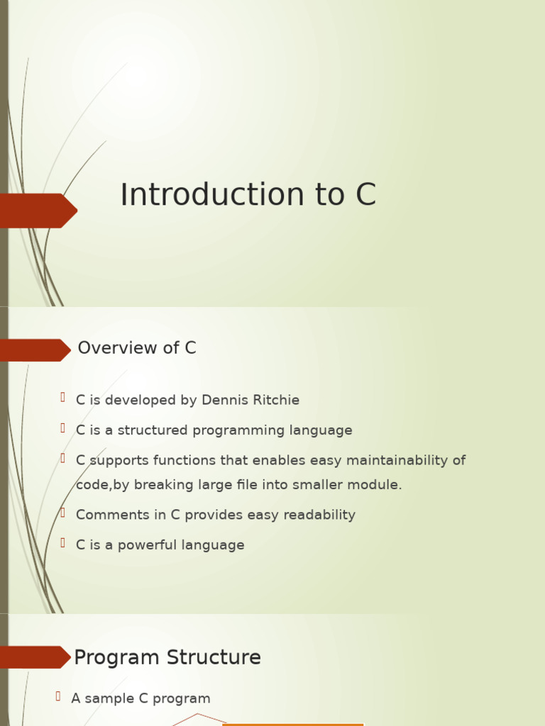 Introduction To C | PDF