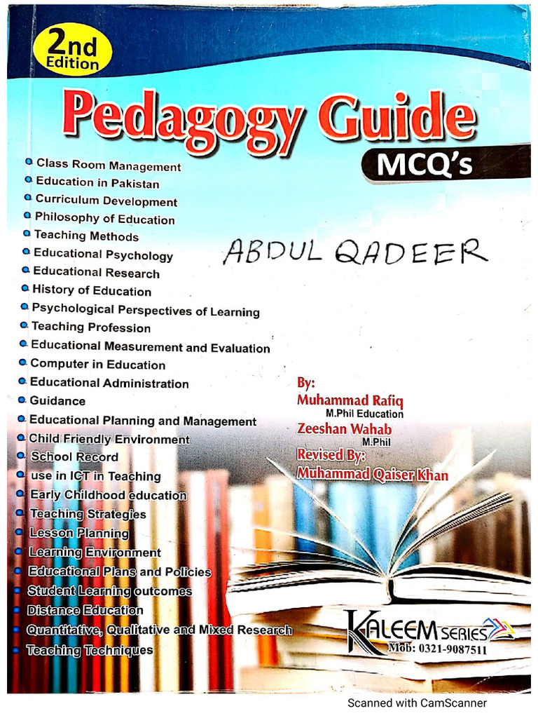 Kaleem Series Pedagogy Guide PDF by Abdul Qadeer | PDF