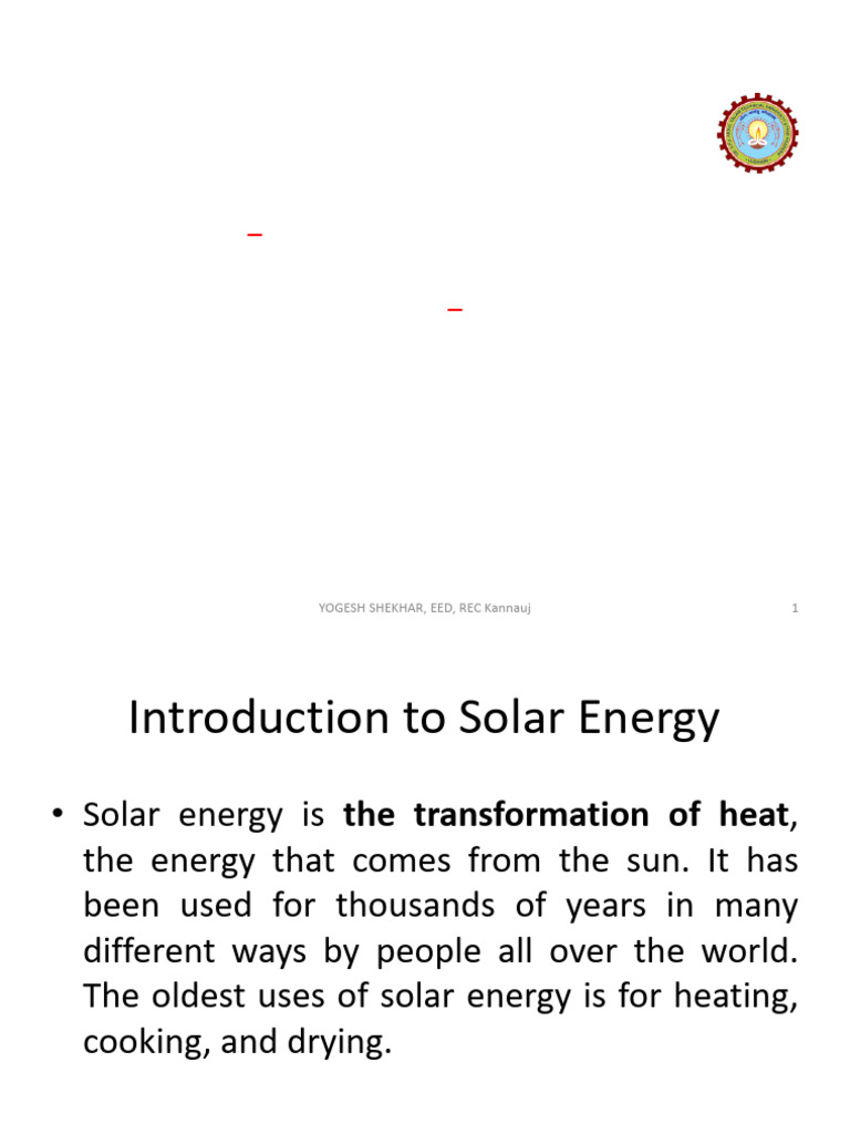 Solar Thermal Energy | PDF | Solar Energy | Science & Mathematics