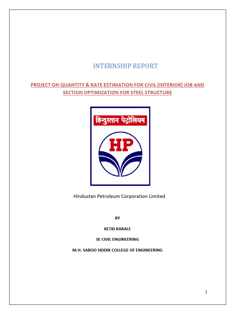 Internship Report | PDF