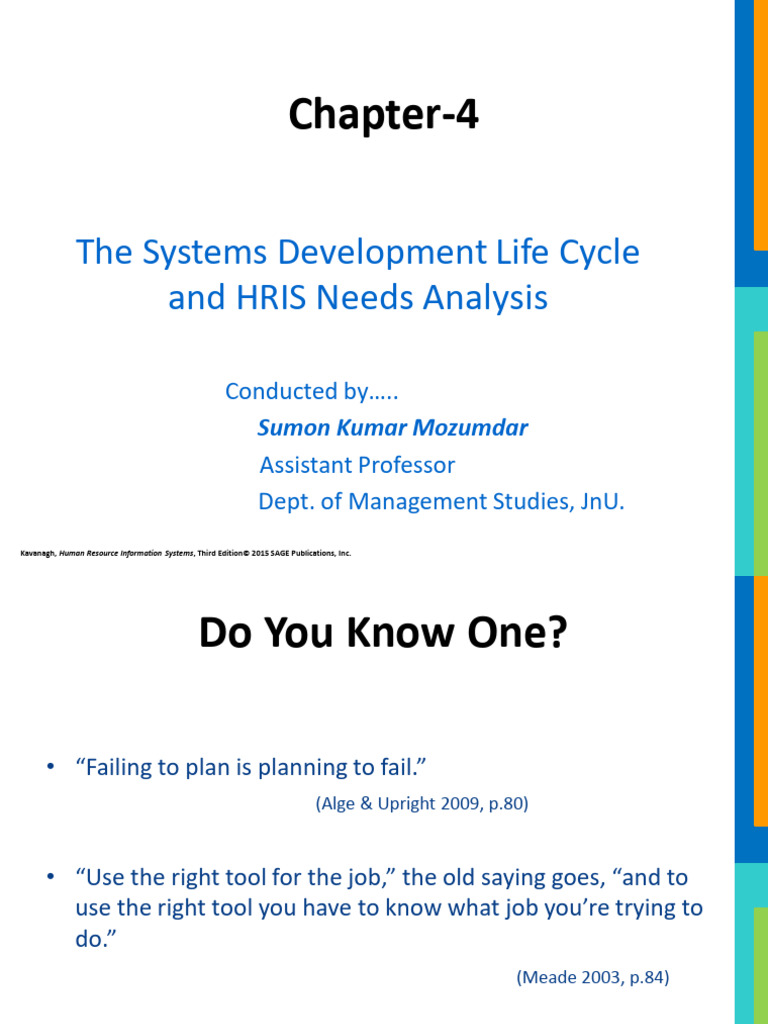 Lecture-4 HRIS Needs Analysis With SDLC | PDF