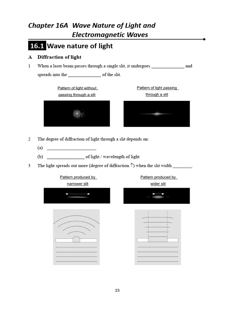 Ch16a Notes Pdf Diffraction Wavelength 4807