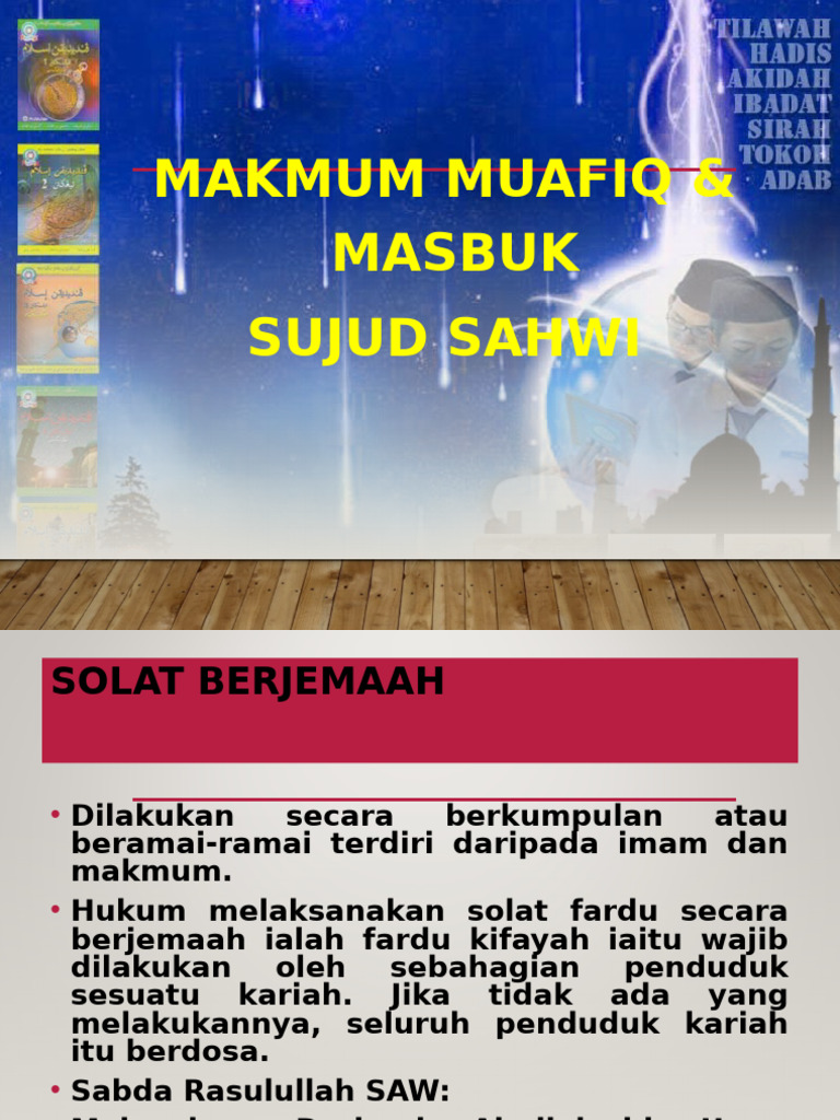 Makmum Muafiq & Masbuk Serta Sujud Sahwi | PDF