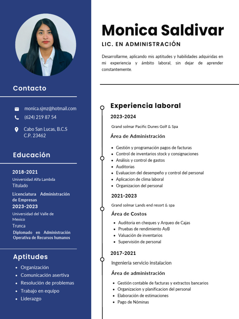 CV Monica Saldivar | PDF