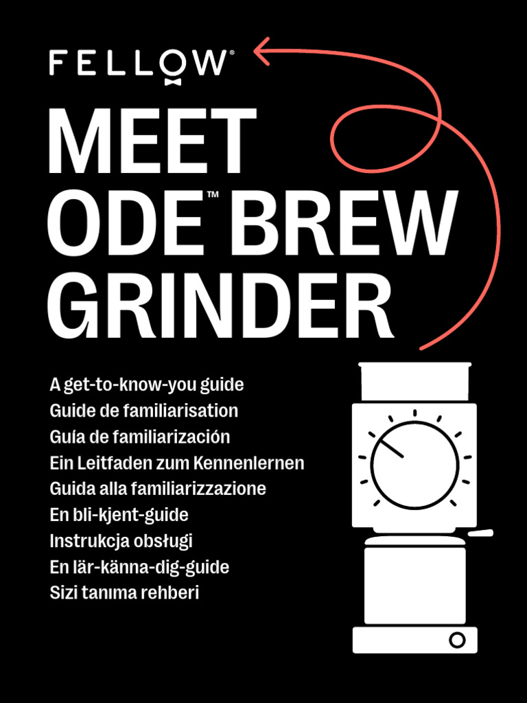 Fellow - ODE Gen 2 Brew Grinder - Quick Start Guide | PDF | Liquids ...