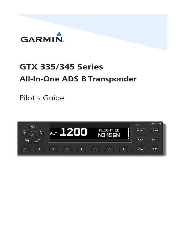 Garmin GTX 335 345 en Pilot Guide | PDF