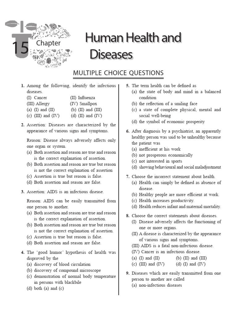 Human Health and Disease 1 | PDF