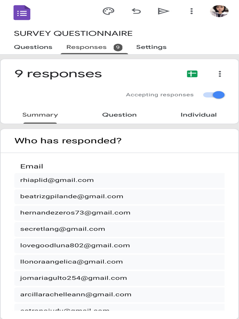 SURVEY QUESTIONNAIRE - Google Forms 2 | PDF