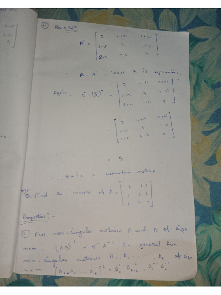 Matrix Notes 2 (Higher Algebra) | PDF