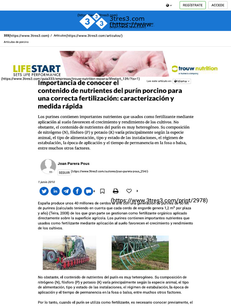 Composicion Purin de Cerdo | PDF