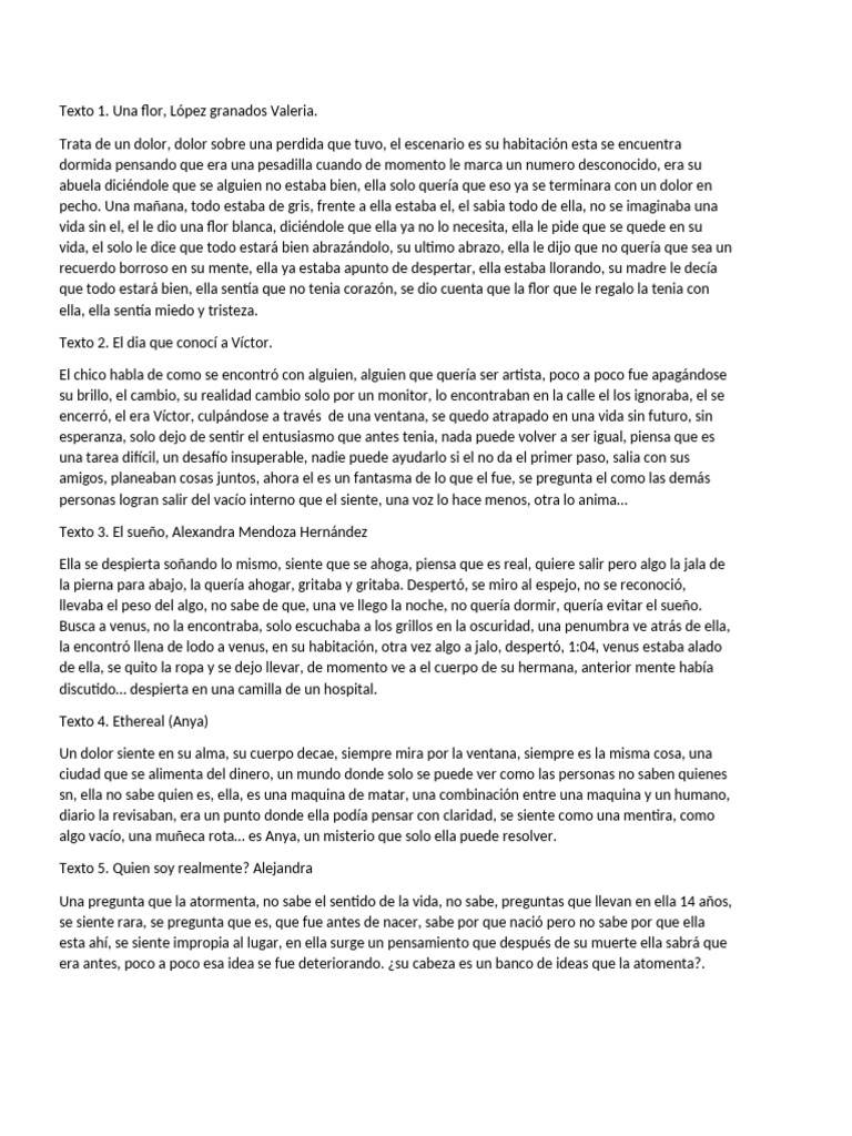 Resumen de Mejores Textos | PDF