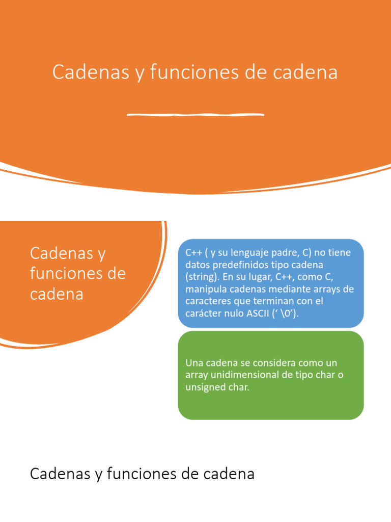 Cadenas y Funciones de Cadena 31-08 | PDF