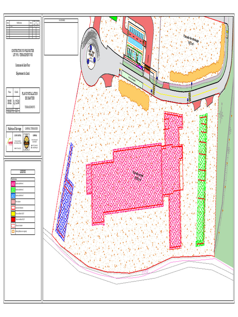 Plan D'installation de Chantier - Projet Travaux Publics - Phase ...