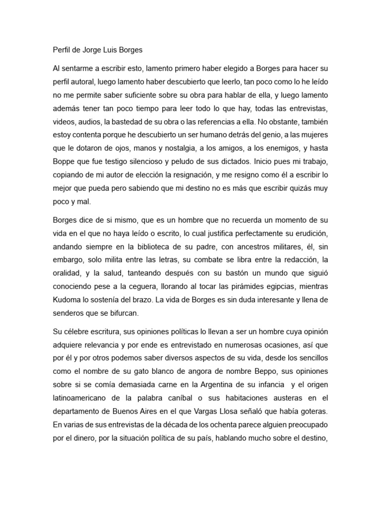 Perfil de Jorge Luis Borges2 | PDF