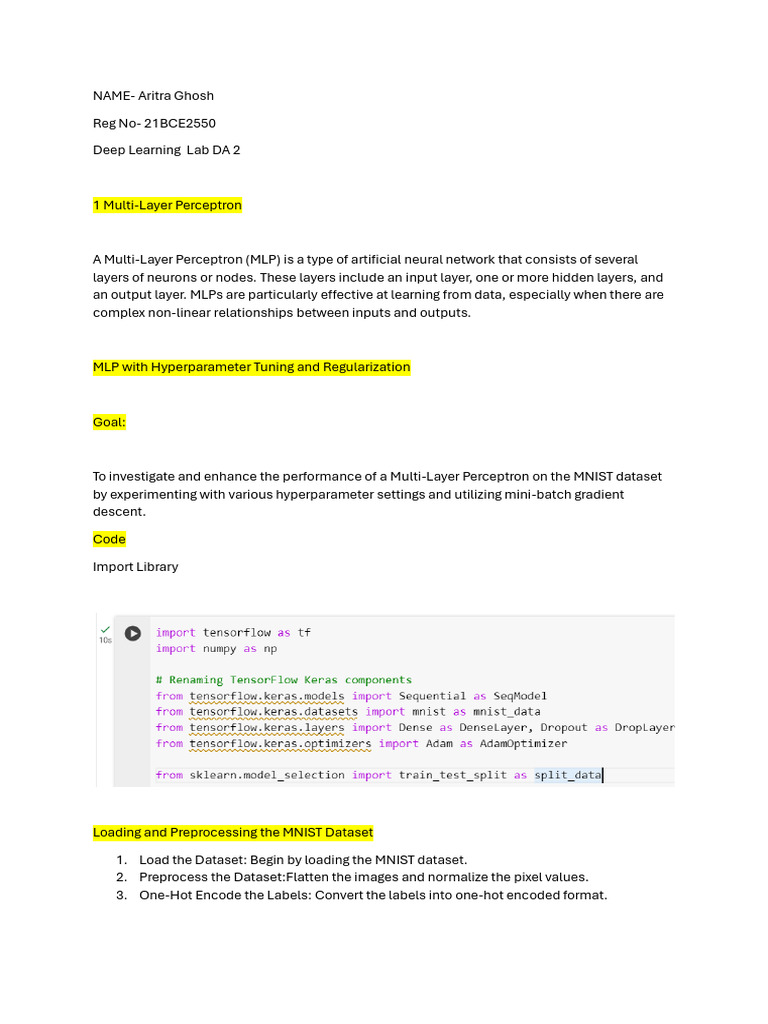 Aritra Ghosh Deep Learning Lab DA 2 | PDF