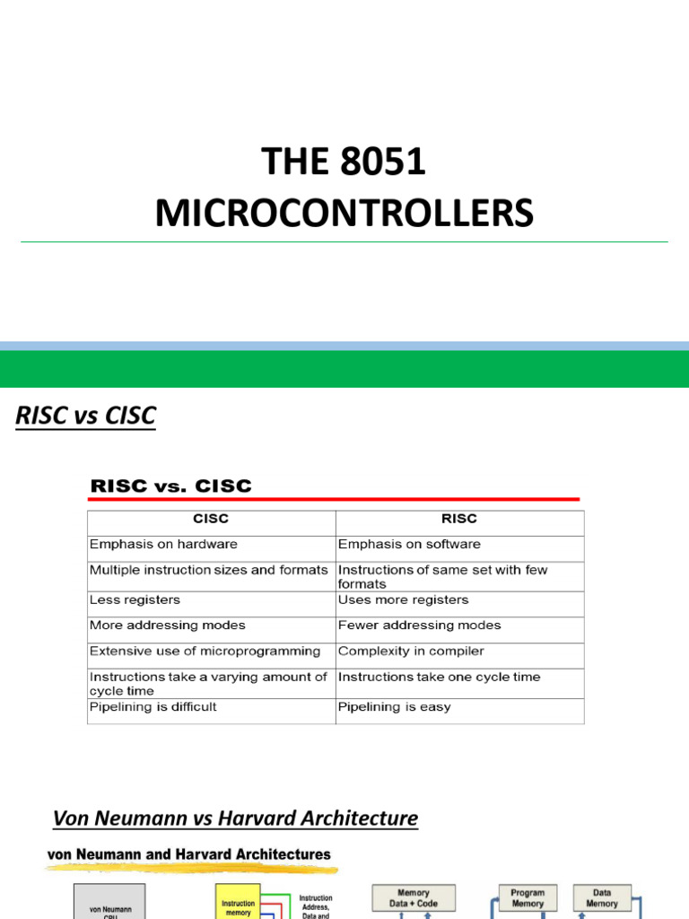 2-Introduction To 8051 Microcontroller-16!07!2024 | PDF