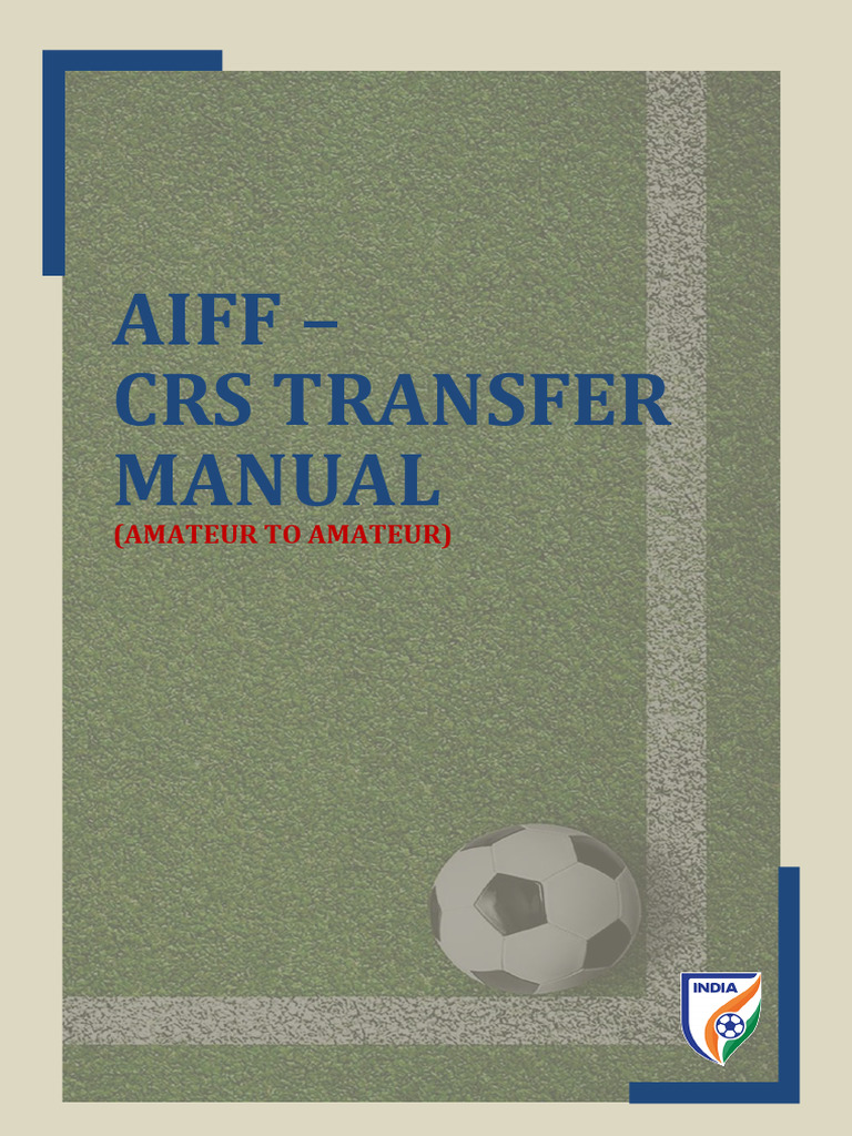 CRS Player Transfer Amateur To Amateur Mannual | PDF