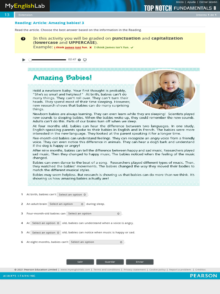 Reading Article Amazing Babies! 3 - Modo Resol | PDF