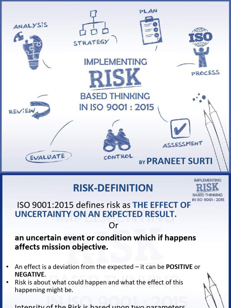 ISO 9001:2015 Risk Management Guide | PDF | Risk | Iso 9000