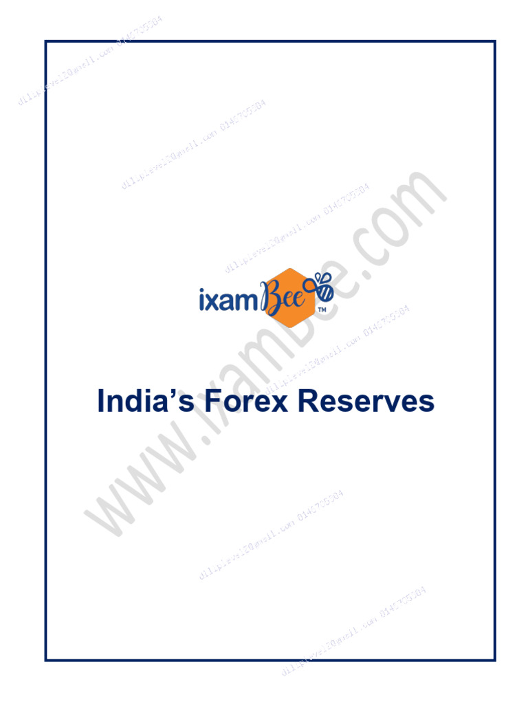 Forex Reserves of India | PDF