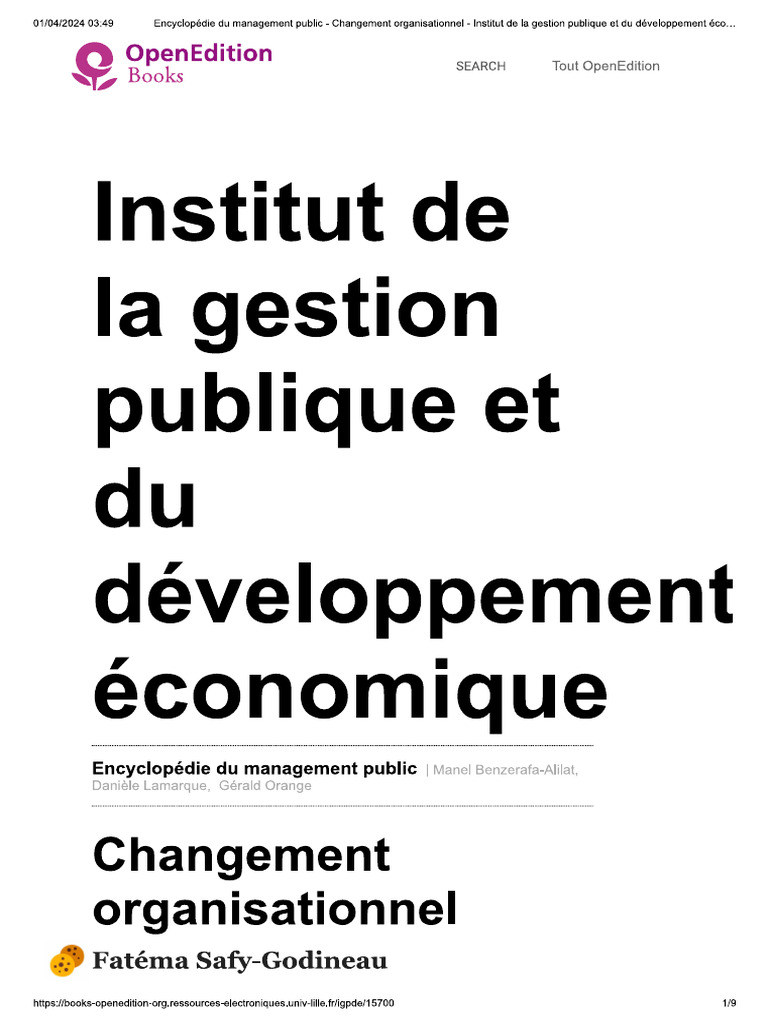 Changement Orga | PDF